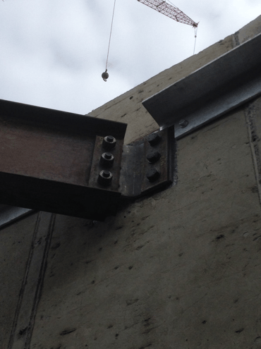 EM-BOLT Boltable Steel Embed Plate Installation for Structural Steel ...